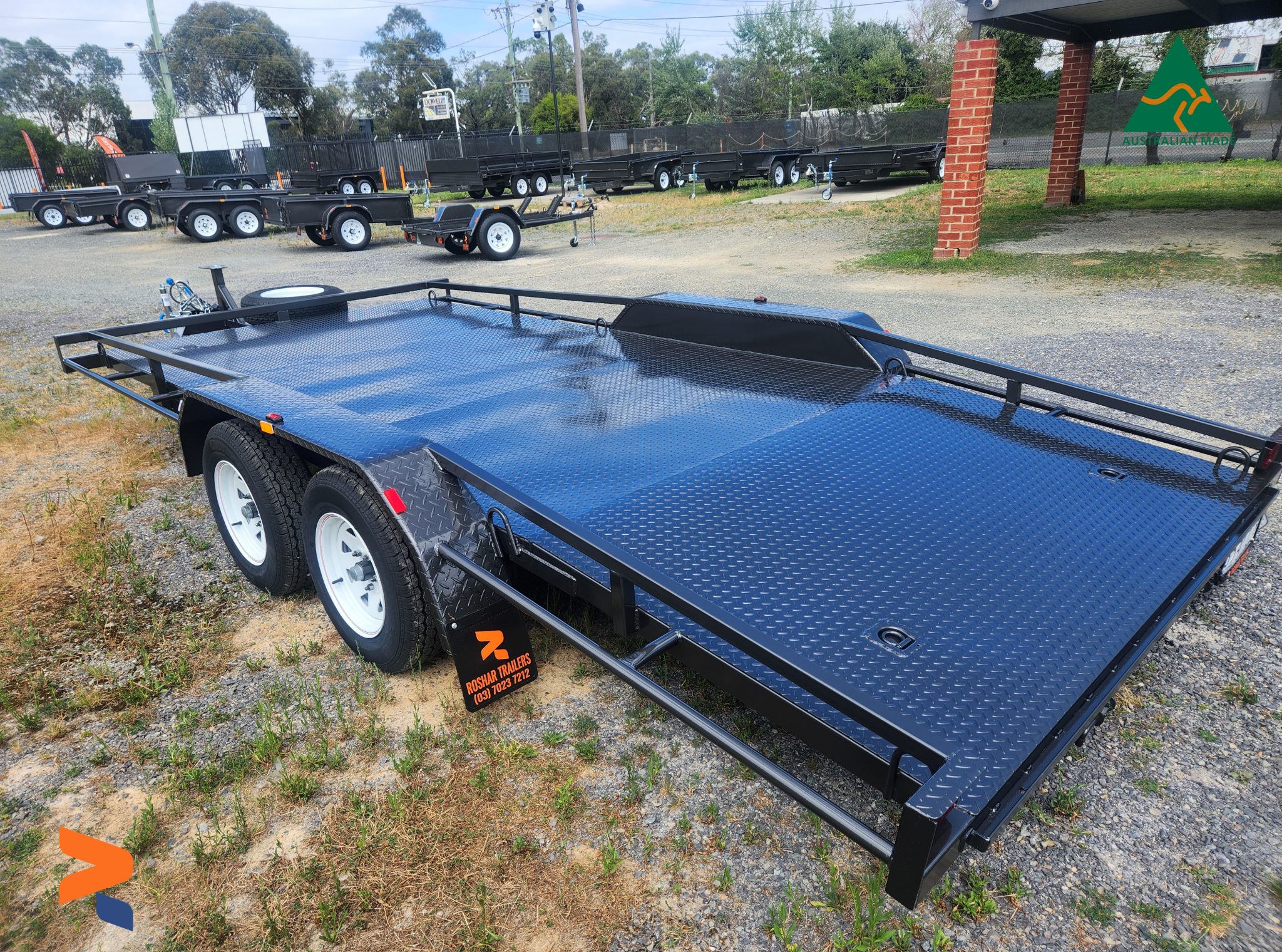 16x6'6 Car Carrier Trailer (Beaver Tail) | Roshar Trailers