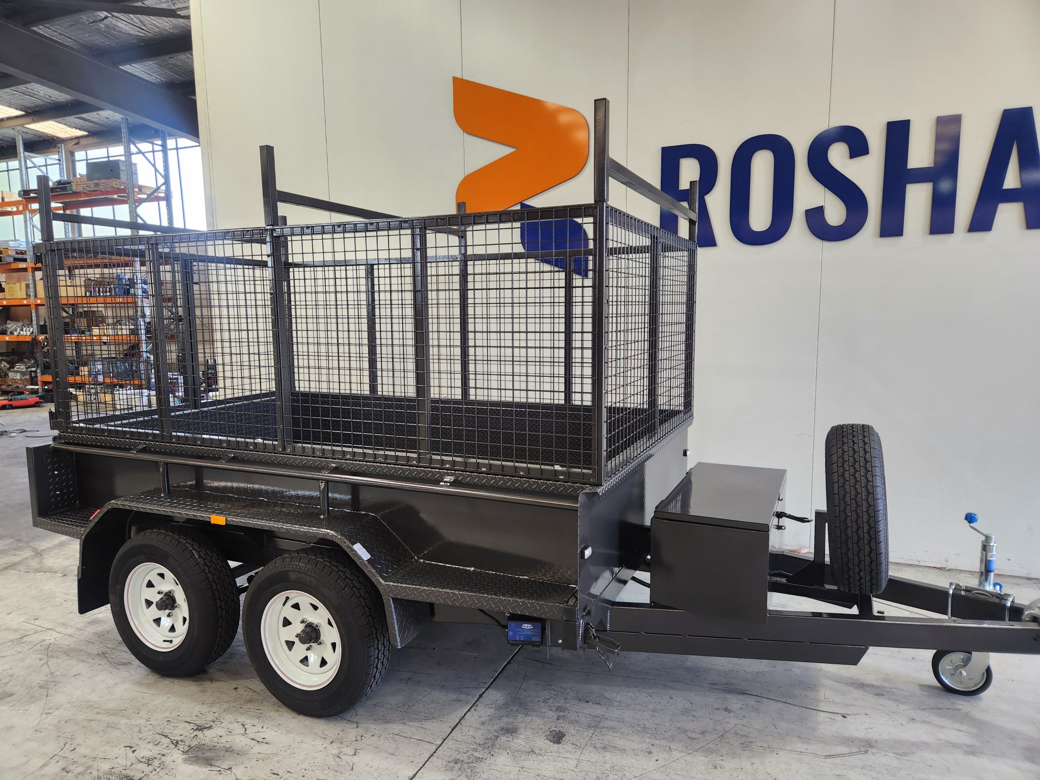 12x6 Tandem Cage Trailer | Roshar Trailers