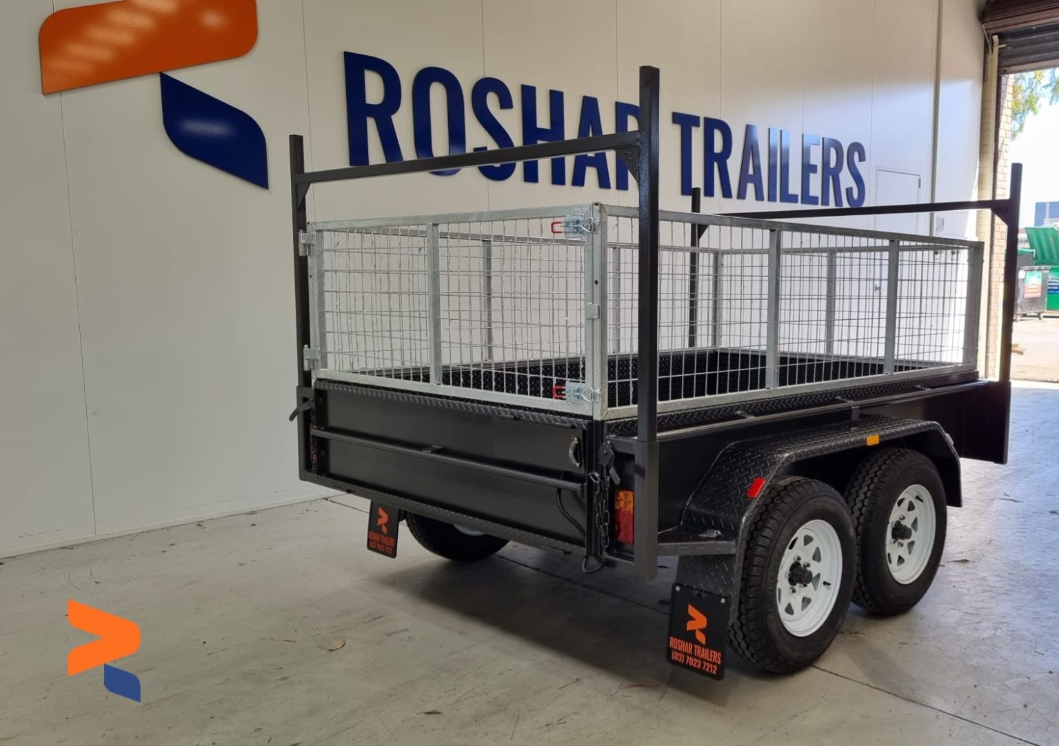 12x6 Tandem Cage Trailer | Roshar Trailers