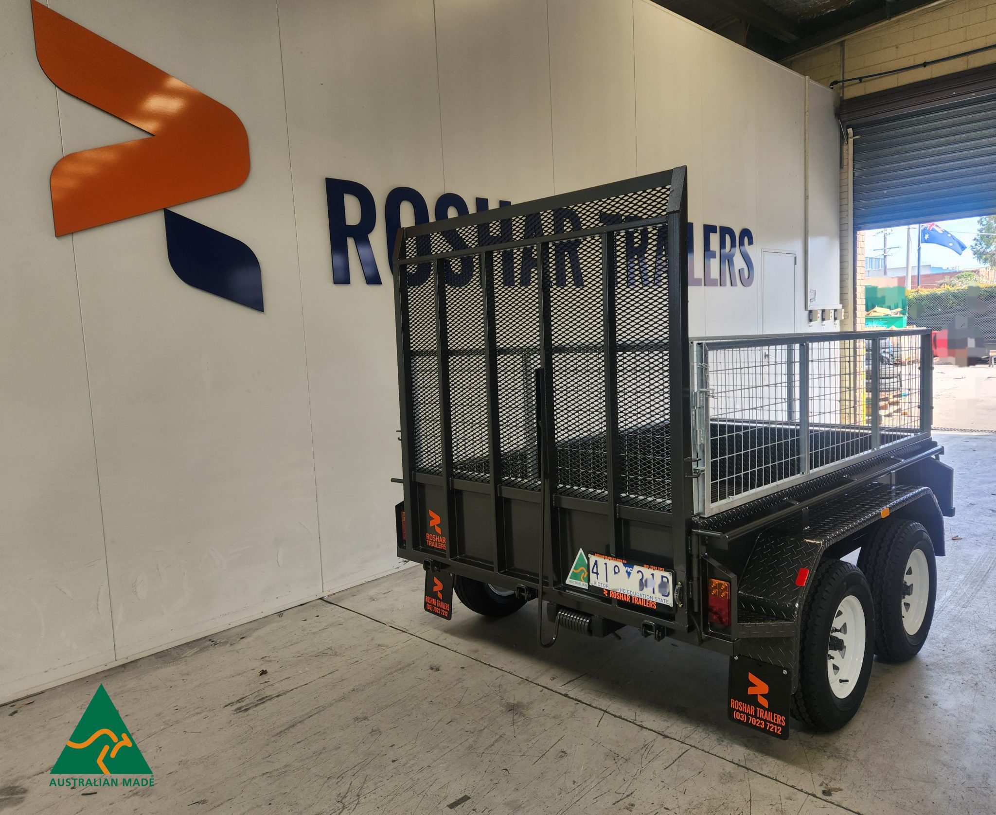 8x5 Tandem Cage Trailer | Roshar Trailers